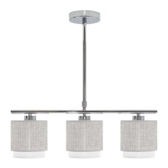 Fabrilamp Fab 111053028 Kenia Lampe 3xe14 Grau / wei&szlig;