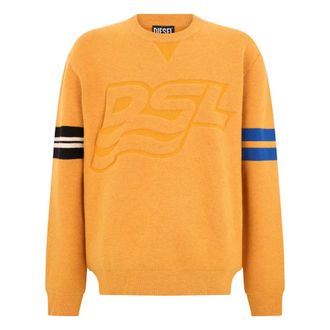 Diesel Pull &agrave; col rond - Homme - Pulls - Orange - Taille: XL