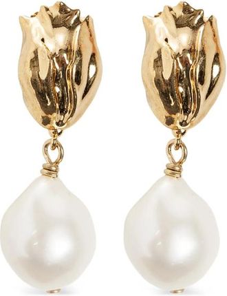 Chlo&eacute; Tulip Pearl-drop Earrings