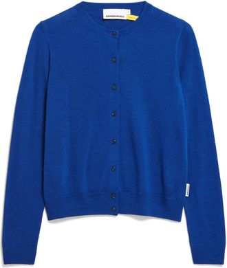 Armedangels Damen Strickjacke aus Merino-Wolle OPHALIAA Merino Slim Fit Lapis Blue