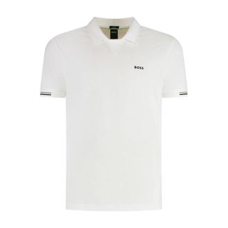 HUGO BOSS Palle Mesh Polo - - Tops - Herren - Wei&szlig; - 2XL