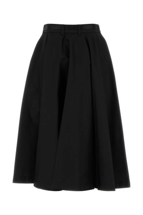 Prada Womens Black Re-Nylon Skirt Nero Exterior: Recycled Nylon Gonne