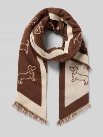 More & More Schal mit Fransen und Allover-Muster Modell SEPTEMBER