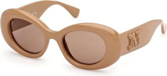 Max Mara Lunettes de soleil 45E - Femme - Accessoires - Brun - Taille: 50 MM