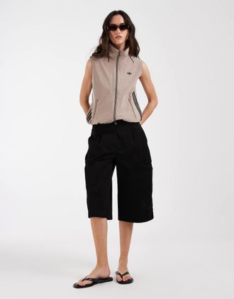 adidas Originals Firebird - Haut de surv&ecirc;tement sans manches - Marron clair