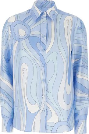 Pucci Femme, Blouses et Chemises, Multicolore, Taille: 36 FR Printed Twill Shirt