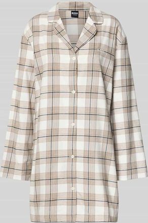 HUGO BOSS Comfort Fit Nachthemd aus Baumwoll-Mix Modell HOLIDAY