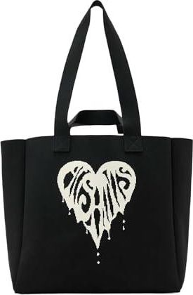 AllSaints Sac fourre-tout Izzy Heart E/W, noir, One Size, Sac fourre-tout Izzy Heart E/W