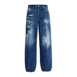 Dsquared2 Femme, Jeans, Bleu, Taille: 36 FR Jeans Baggy