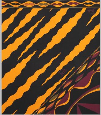 Emilio Pucci Mixed-Print Silk Scarf - Multicolor