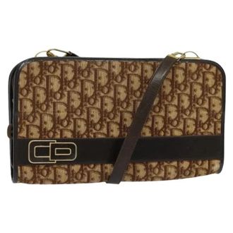 Dior Pre-owned Trotter Canvas Schultertasche - - Pre-owned - Damen - Braun - ONE SIZE