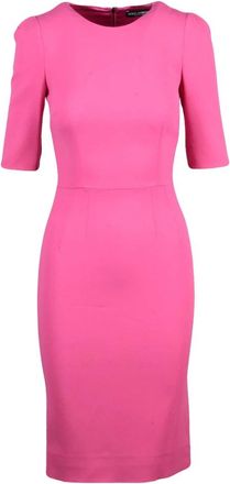 Dolce & Gabbana Femme, Robes, Rose, Taille: 36 FR Tubino Longuette