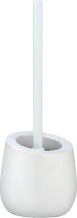 WENKO WC-Garnitur Mod. Badi, Badaccessoire aus hochwertiger Keramik mit Matter Oberfläche, inkl. WC-Bürste mit Ø 7,5 cm Silikon-Bürstenkopf in Schwarz mit A