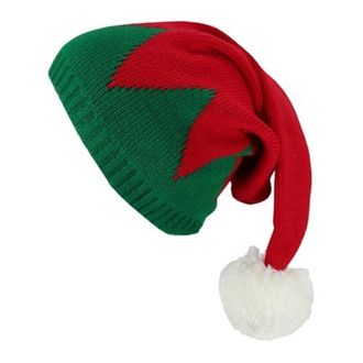 Generico Chapeau de No&euml;l tricot&eacute; - Chapeau pour femme P&egrave;re No&euml;l festif tricot&eacute; | Bonnet tricot&eacute; color&eacute; confortable pour accessoire dhiver en plein air activit&eacute;