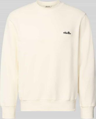 Ellesse Sweatshirt mit Rundhalsausschnitt und Label-Stitching