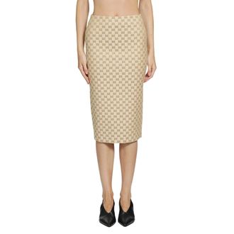 Gucci GG Cotton Canvas Midi Skirt