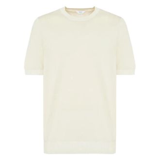 Malo Homme, Tops, Beige, Taille: L E3210 Girocollo