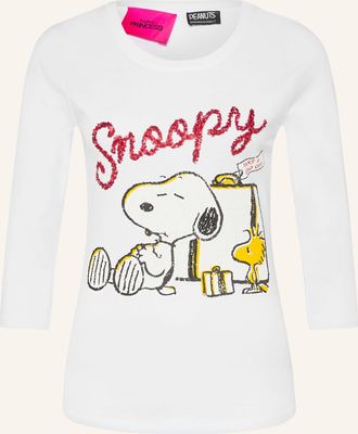 Frog Box Frogbox Shirt Mit 3/4-Arm Und Pailletten weiss