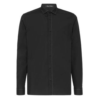 Philipp Plein Homme, Chemises, Noir, Taille: XS Sugar Daddy Cut Shirt