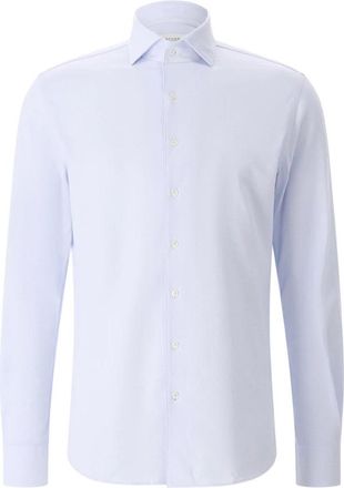 Profuomo Homme, Chemises, Bleu, Taille: XL Chemise Japonaise Tricot&eacute;e