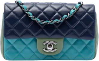 Chanel Sac bandouli&egrave;re vintage doccasion - Femme - Pre-owned - Bleu - Taille: ONE Size
