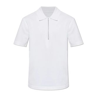 Jil Sander Baumwoll-Piqu&eacute;-Polohemd - - Tops - Herren - Wei&szlig; - M