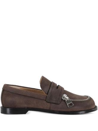 J.W.Anderson Loafer mit Reißverschlussdetail - Braun
