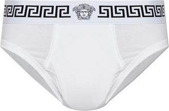 Versace Homme, Sous-v&ecirc;tements, Blanc, Taille: XL Briefs en jersey de coton