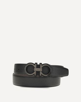 Ferragamo Reversible and adjustable Gancini Belt Male 115