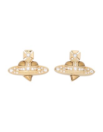 Vivienne Westwood NEW DIAMANTE HEART EARRINGS