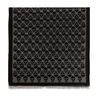 Alexander McQueen Bedruckter Schal - - Accessories - Herren - Grau - ONE SIZE