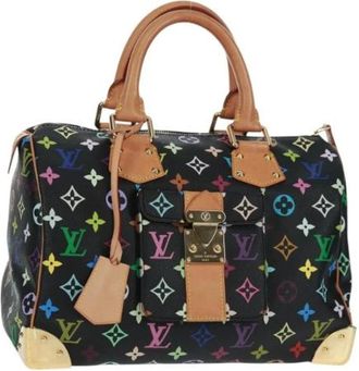 Louis Vuitton Sac &agrave; main en toile Pre-owned - Femme - Pre-owned - Noir - Taille: ONE Size