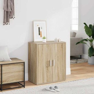 vidaXL Vidaxl - Armoire &agrave; chaussures Ch&ecirc;ne sonoma 60x35x70 cm Agglom&eacute;r&eacute;