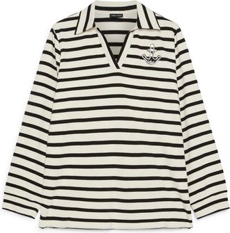 Fiorella Rubino Femme, Tops, Blanc, Taille: 36 FR Marini&egrave;re T-shirt en jersey