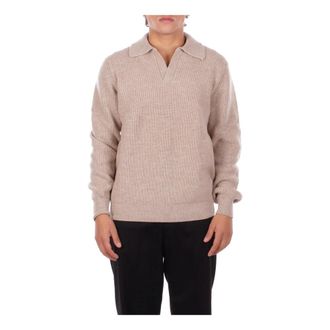 Tagliatore Homme, Pulls, Beige, Taille: L Polo Col V