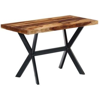 vidaXL vidaXL Table &agrave; manger 120x60x75 cm Bois massif