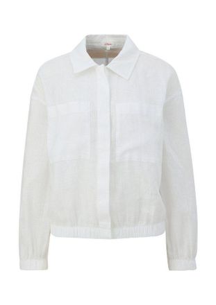 s.Oliver Langarmbluse Bluse Blusenjacke aus Leinen