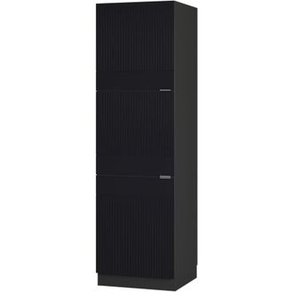Vicco Meuble pour four Fame-Line, Noir ray&eacute;, 60 cm
