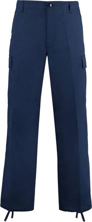 Kenzo Homme, Pantalons, Bleu, Taille: W40 Pantalon Cargo Coupe Droite