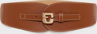 Gerard Darel Ceinture signature en cuir - OLYMPE - Cognac