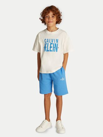 Calvin Klein Jeans T-Shirt Bold Graphic IB0IB02448 Écru Relaxed Fit