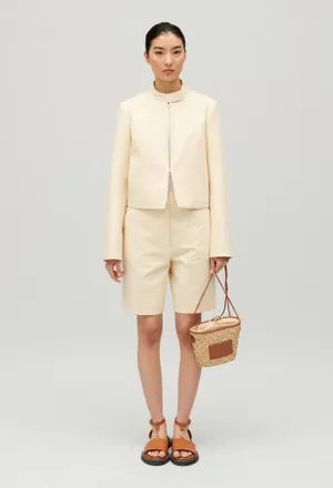 Claudie Pierlot Bermuda coton beige clair