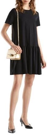 Benetton Vestito 3u53dv01h Robe, Noir, S Femmes