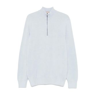 HUGO BOSS Homme, Pulls, Bleu, Taille: L Tricot &Eacute;l&eacute;gant &agrave; Col Roul&eacute;