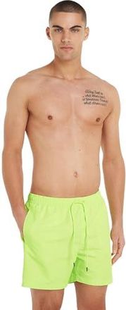 Calvin Klein Short de Bain Homme Medium Drawstring Mi-Long, Vert (Sharp Green), XL