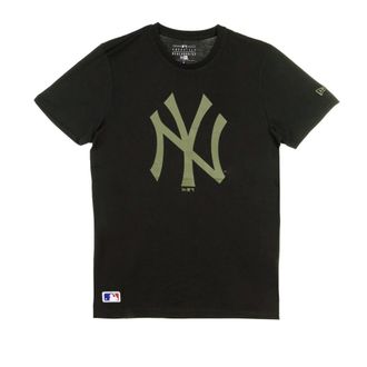 New Era Homme, Tops, Noir, Taille: XL MLB Tee Logo d&Eacute;quipe Saisonni&egrave;re Noir/Olive