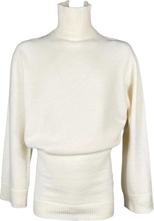 Laneus Femme, Pulls, Blanc, Taille: 38 FR Pull Col Roul&eacute;