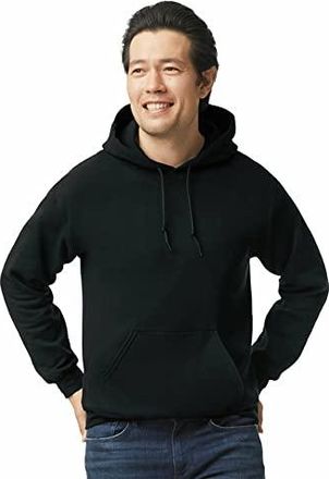 Gildan Sweat-shirt en Polaire, à Capuche, Style G18500 Homme, Noir, XXL, (Lot de 1)