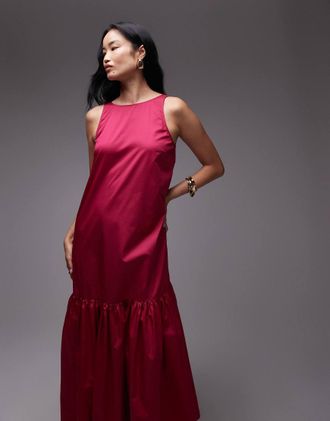 & Other Stories Robe longue à taille basse et dos échancré - Rose