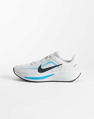 Nike Quest 7 baskets gris clair et bleu-Blanc